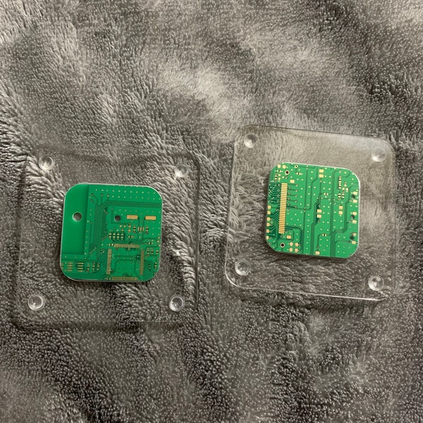 Circuit Board and Clear Acrylic Coaster (individual) - Geeky Christmas ...