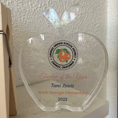 Apple Trophy / Teacher Award / Student Award / Education Trophy ...