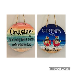 Cruise Ship Sign, Cruise Ship Personalized Door Sign, Cruise Trip Sign ...