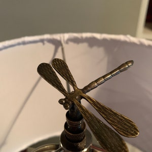 DRAGONFLY Aged Brass Finish Lamp Finial-highly Detailed Cast Metal - Etsy