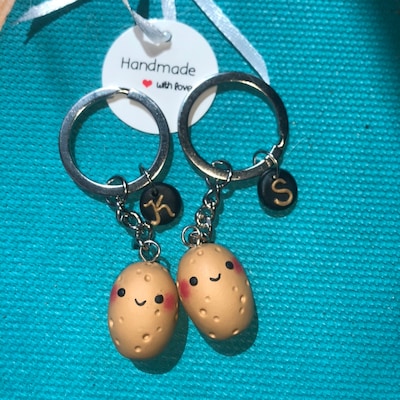 Potato Key Chains Personalized Keychain Kawaii Food Keychain - Etsy