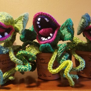 Crochet Audrey 2 Man Eating Plant Photo Tutorial Feed Me Seymour - Etsy