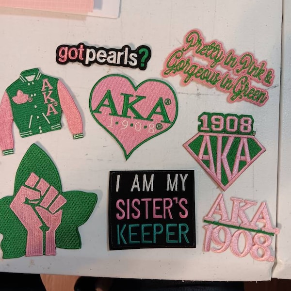 Mystery AKA 8 Pack Bundle Deal Embroidery Patch, High Fashion Greek ...