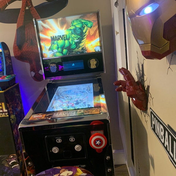 Arcade1up Arcade 1up Pinball Apron and Backglass Artwork Archer Boba ...