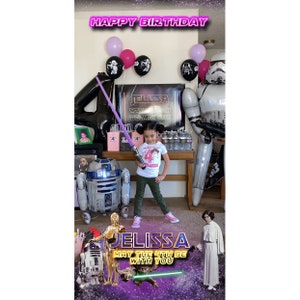 Star Wars Backdrop Banner, Star Wars Birthday Party, Party Decoration ...