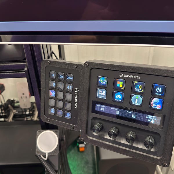 Stream Deck Enclosure With Adjustable Mount for Sim Racing | Flight Rig ...