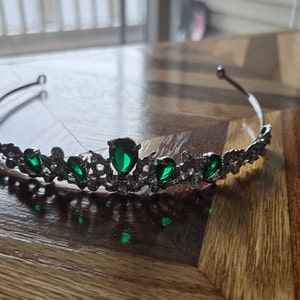 Fiona's Tiara in Gold Color Metal & Clear Crystal Faux Diamond Details ...