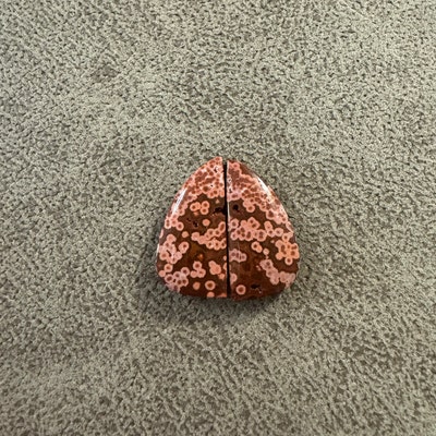 Beautiful Red Heaxagon River Jasper Cabochon Ocean Jasper Frog Egg From ...