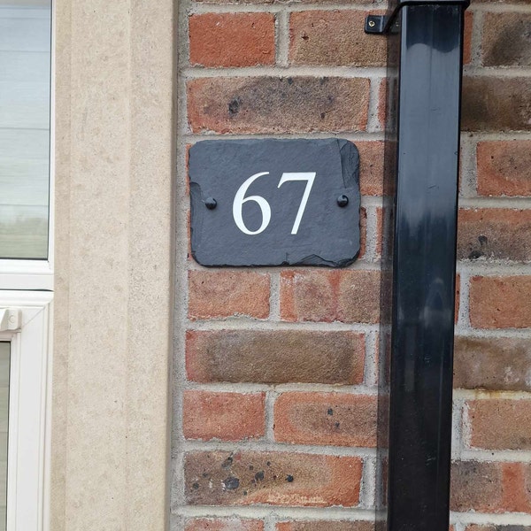 Engraved, Ceramic Wall Tile House Address Sign 130mm X 130mm Irish ...