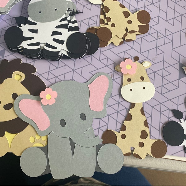 Jungle Animals SVG Set. Safari Animals SVG. Cricut Cut Files, Layered ...