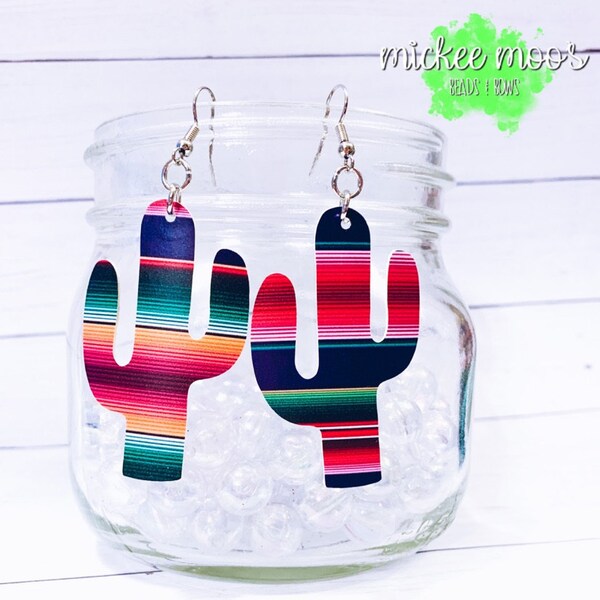 Cactus Earring Template Svg, Dxf, Eps, Png, Jpg, Faux Leather Cactus ...