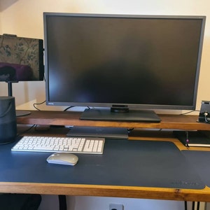 Rowlands Rustic Hand Built Monitor Shelf Stand - Etsy UK