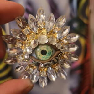 Vampire Queen Blood Red Vintage Ornate Style Eyeball Art - Etsy