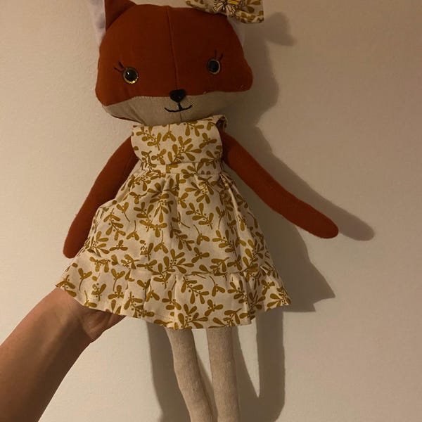 Fox Sewing Pattern PDF Make a Fox or Wolf Woodland Animal Cloth Doll ...