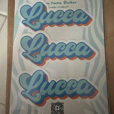 Script Font Style Custom Name Sticker, Personalized Decal, Vinyl ...