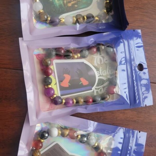 Lute Hazbin Hotel Real Crystal Bead Bracelet - Etsy