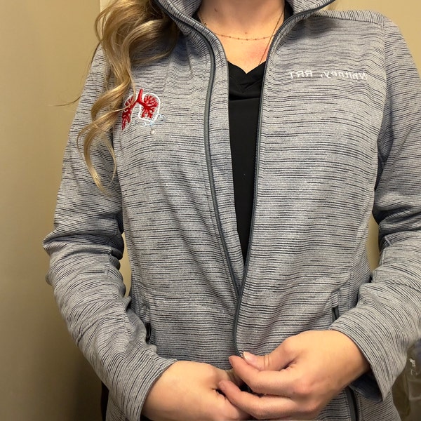 Nurse Practitioner Custom Embroidery Female Jacket. Female NP Fleece ...