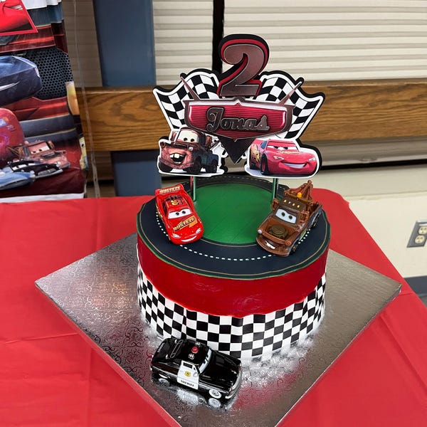 Edible Black and White Checkered Flag Cake Wraps and Strips. for Cakes ...