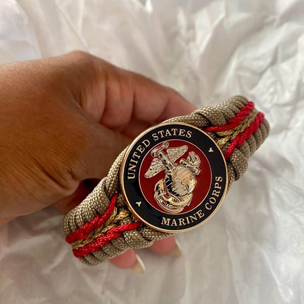 US Army Mens Paracord Bracelet, Military Gifts for Veterans and ...