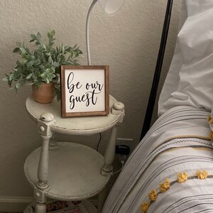 Be Our Guest Sign / Guest Bedroom Decor/ Wooden Sign /bedroom Wall Art ...