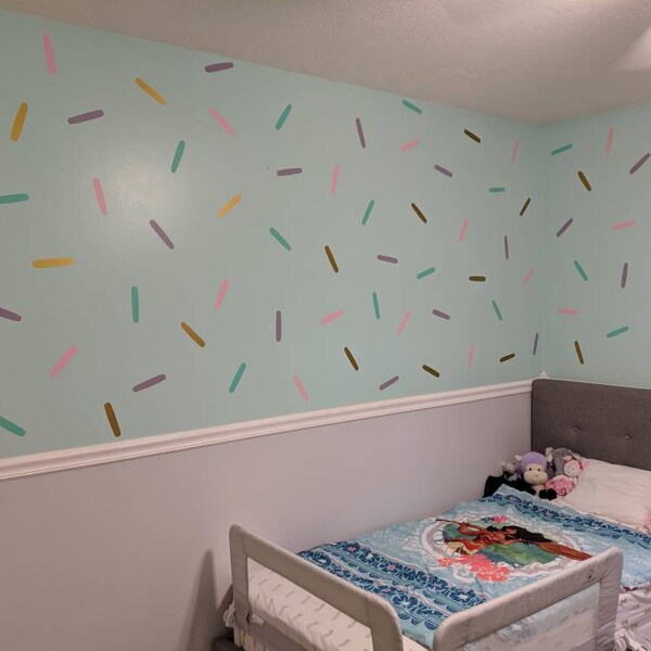 Sprinkle Wall Decals - Confetti Wall Decal Set, Vinyl Wall Decals, Wall ...