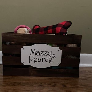 Dog Toy Box Personalized for Small and Medium Dog Toy Storage | Etsy