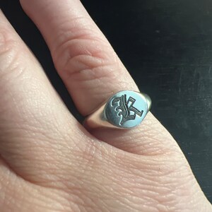 Dainty Paper Clip Chain Ring in Gold Sterling Silver Rose - Etsy