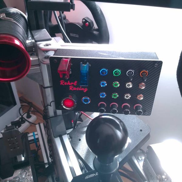 Basic LC Mini. Compact Button Panel for Sim Racing. Free Button ...