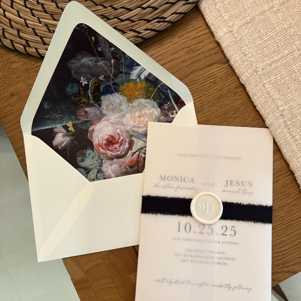 Champagne Pink and Ivory Wedding Invitation Suite - Sample - Etsy