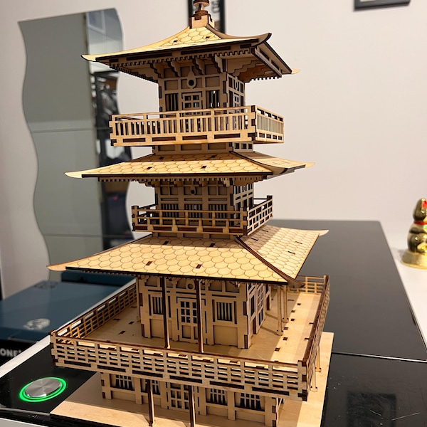 Japanese Temple Pagoda Laser Cut Model (SVG DXF Digital Download) - Etsy