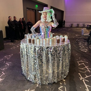 Stretch Metallic Silver Mesh Chainmail Fabric, 60 Wide, Sheer, 2-way ...