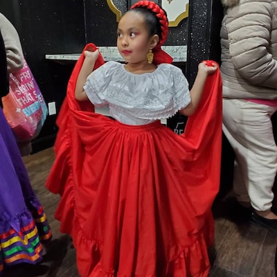 Mexican Maxi Skirt. Mexican Colorful Skirt. Traditional Long Skirt ...