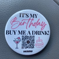 Birthday Venmo Pin Button - Etsy