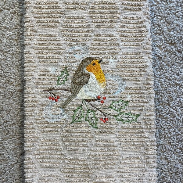 Christmas Robin - Machine Embroidery Designs Instant Download 4x4 5x5 ...