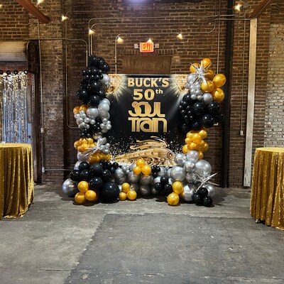 Soul Train Birthday Backdrop, Soul Train Gold Backdrop, Soul Train ...