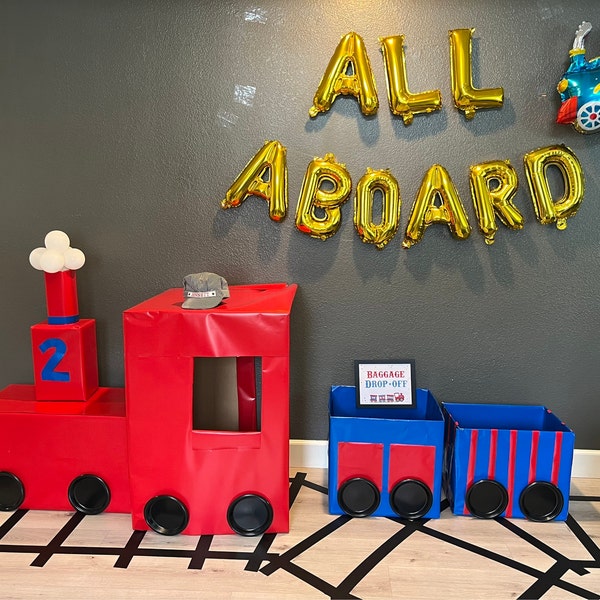 Train Balloon 20" -train Party Train Birthday Baby Shower All Aboard ...