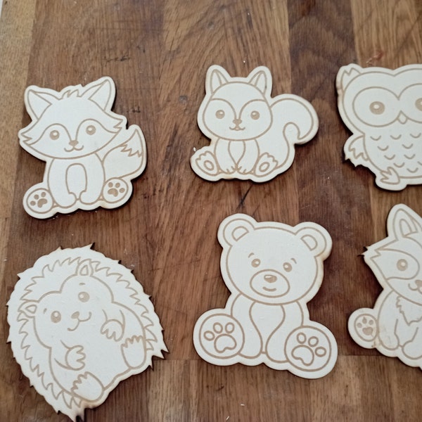 Woodland Animals SVG, Animals Bundle Png - Etsy