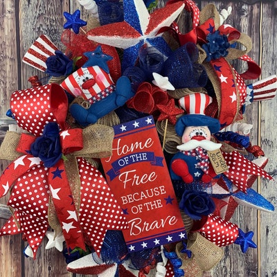 4th of July Decor 4th of July Primitive Patriotic Decor Patriotic ...