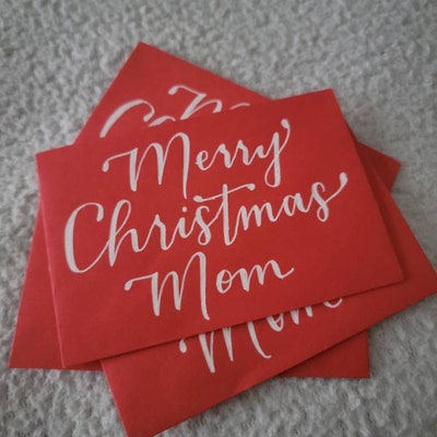 Custom Gift Card Envelope Personalized Gift Card Holder Mini Envelope ...