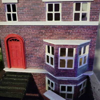 New 16 Sheets Dollhouse 1/12 Scale Wall Brick Stone 20x28cm Each Sheet ...