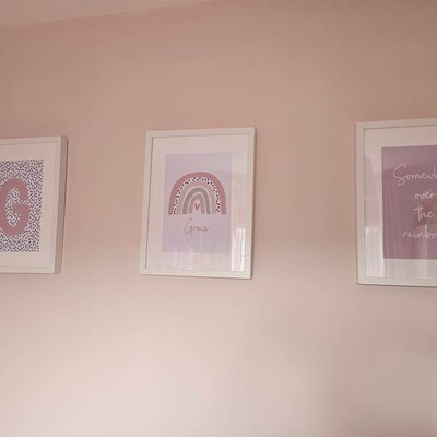 Girls Bedroom Prints,unicorn Prints,nursery Decor,rainbow, Decor ,pink ...