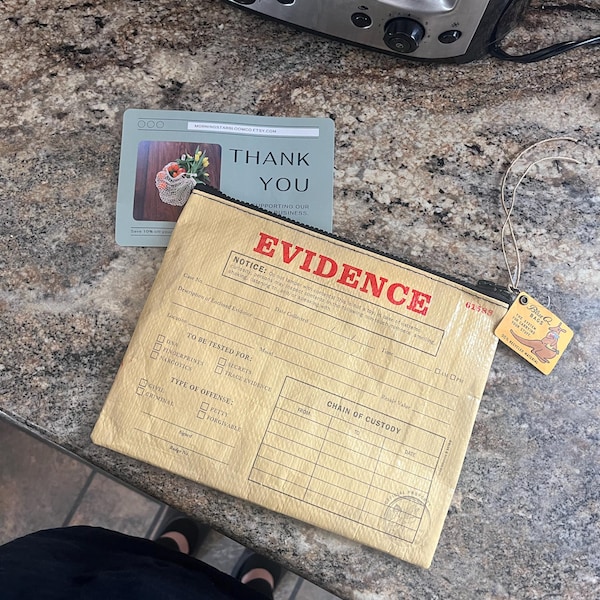 Police Evidence Bag Office Supply Bag Zip Pouch Pen Pouch Pencil Bag ...