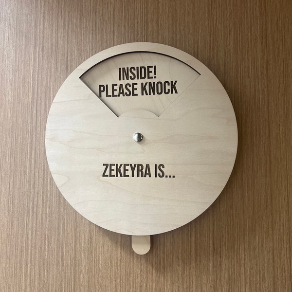 8" Custom Work From Home Privacy Sign - Wood Do Not Disturb/please ...