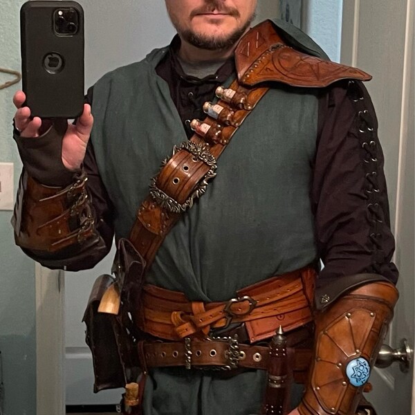 Leather Alchemist Larp Belt High Quality Band Cosplay Costume ...