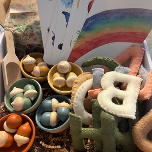 Alphabet Pictures Sensory Play Kit Alphabet Matching Game - Etsy