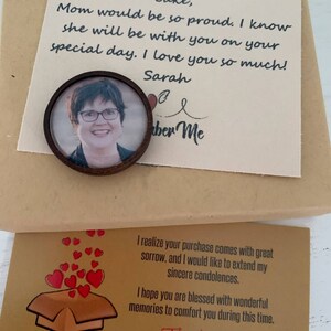 Custom Pocket Memory Stone, Personalized Memorial Stone With Photo, on ...