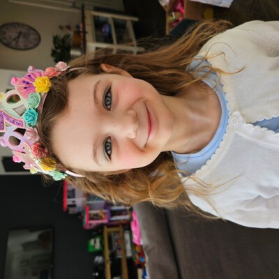 Birthday Tiara and Badge, Purple Princess Tiara, Purple Birthday Badge ...