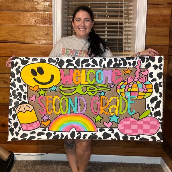 TEMPLATE - Classroom Banner Template - DIY Handpainted Banner ...