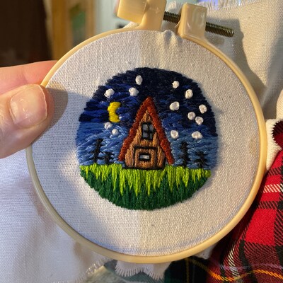 DIY Cat Punch Needle Kit for Beginner, DIY Unfinished Embroidery Kit ...