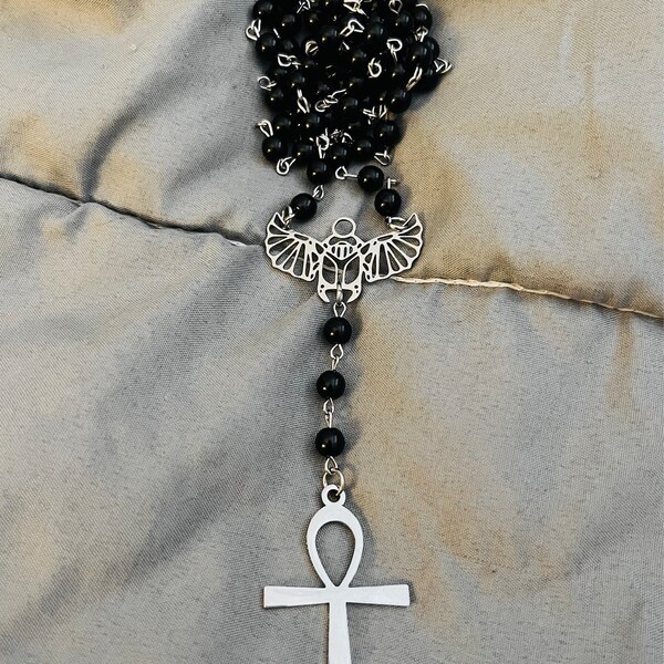 Sigil of Lucifer and Cross of Leviathan Rosary - Etsy